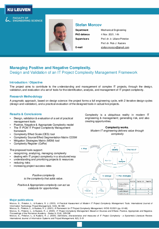 Pdf Managing Positive And Negative Complexity Phd Thesis Poster