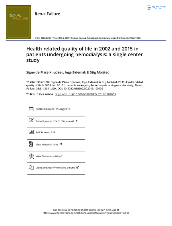 (PDF) Health related quality of life in 2002 and 2015 in patients ...