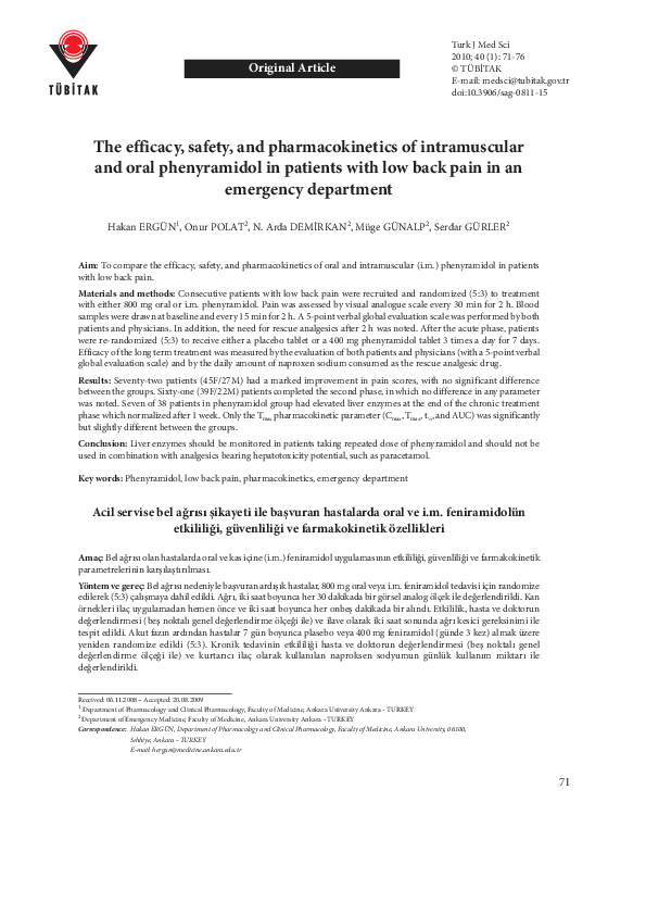 (PDF) The efficacy, safety, and pharmacokinetics of intramuscular and ...
