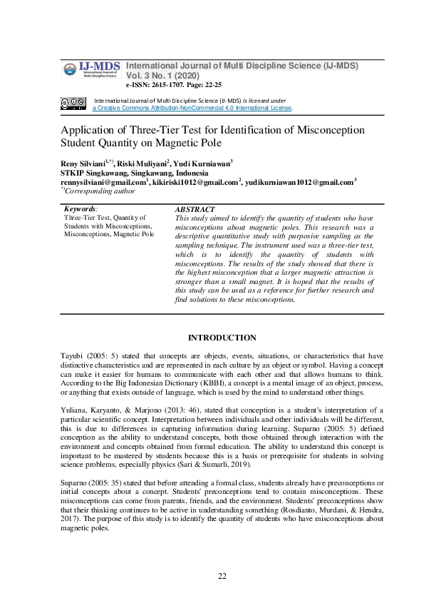 (PDF) Application of Three-Tier Test for Identification of ...