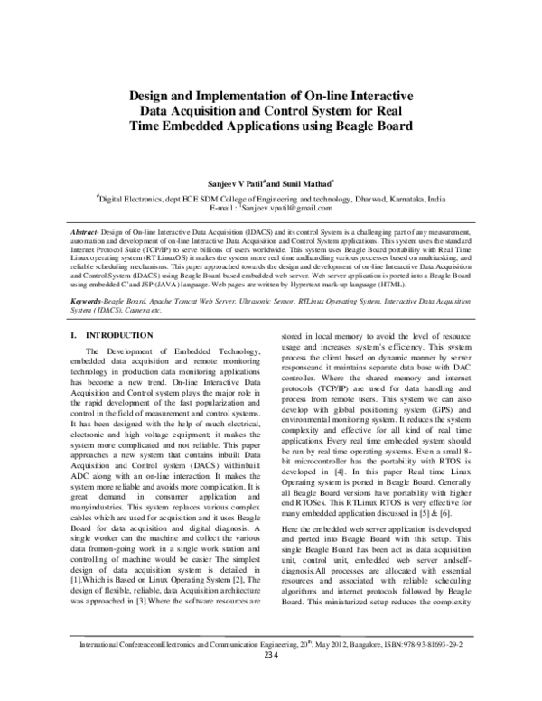 (PDF) Design and Implementation of On-line Interactive Data Acquisition and Control System for ...