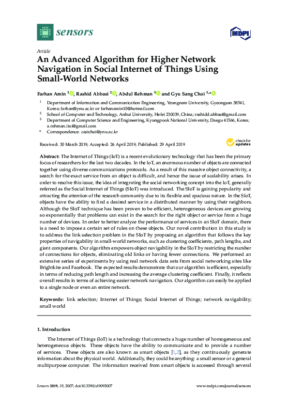 (PDF) An Advanced Algorithm for Higher Network Navigation in Social ...