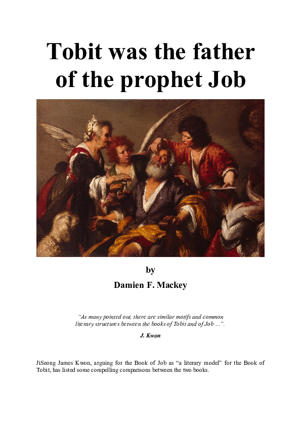 (DOC) Tobit was the father of the prophet Job
