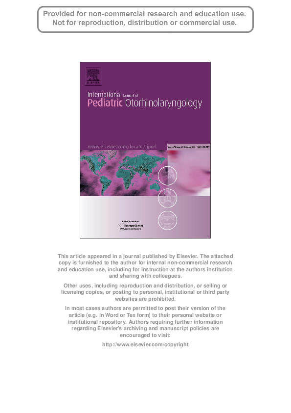 (PDF) Validation of the LittlEARS ® Auditory Questionnaire in children ...