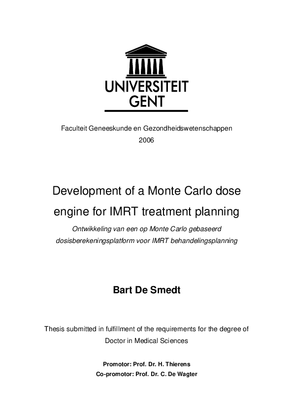 (PDF) The importance of accurate linear accelerator head modelling for IMRT Monte Carlo calculations