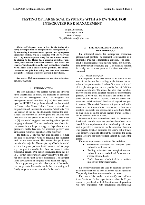 (PDF) Testing of Large Scale Systems with a New Tool for Integrated ...
