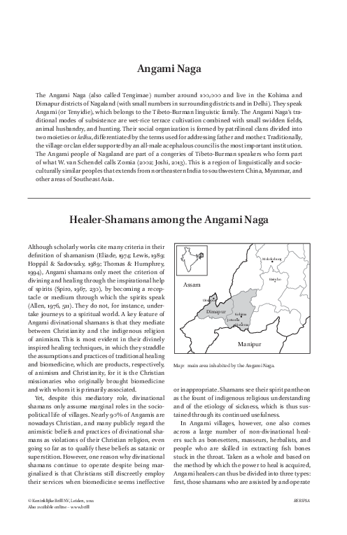 (PDF) Dreams and Dreaming among the Angami Naga