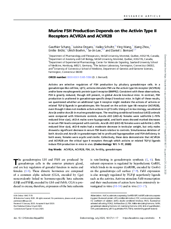 (PDF) Murine FSH Production Depends on the Activin Type II Receptors ...
