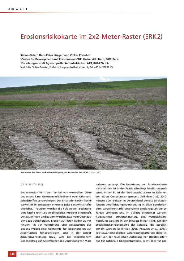 (PDF) Erosion risk map in a 2x2-meter grid (ERM2)