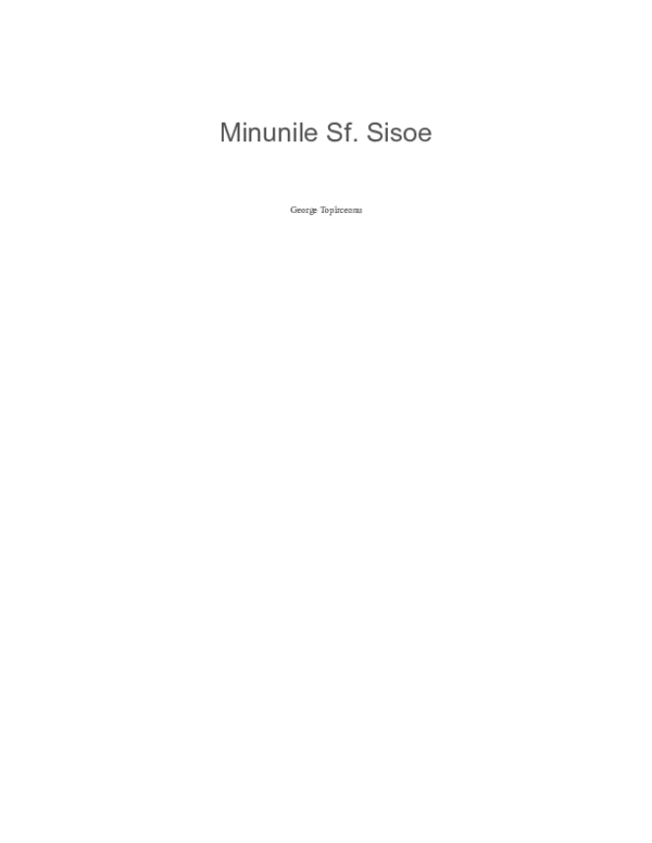 (PDF) Minunile Sf. Sisoe