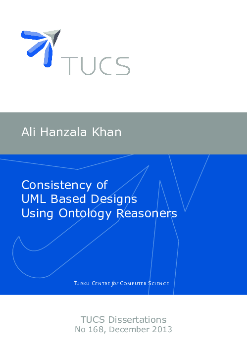 (PDF) Consistency of UML based designs using ontology reasoners | Hanzala Khan - Academia.edu