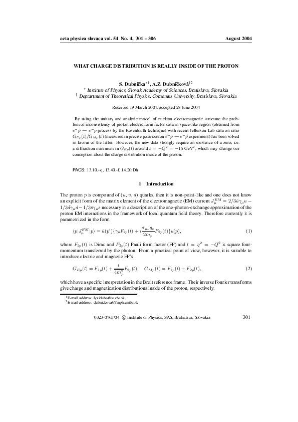 (PDF) What charge distribution is really inside of the proton