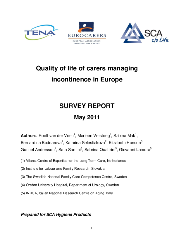 (PDF) Sca Eurocarers Project Final Comparative Report may 2011