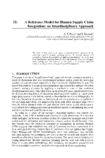 (PDF) A Reference Model for Human Supply Chain Integration: an ...
