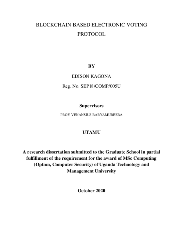 (PDF) BLOCKCHAIN BASED ELECTRONIC VOTING PROTOCOL