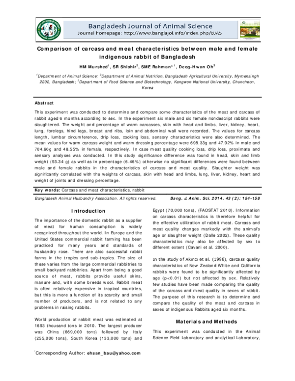 (PDF) Comparison of carcass and meat characteristics of Brahman grade ...
