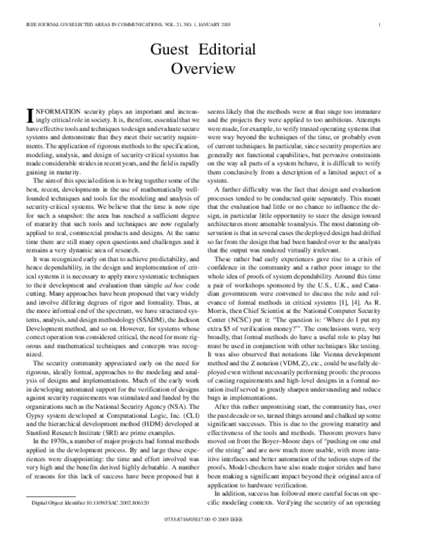 (PDF) Guest editorial overview