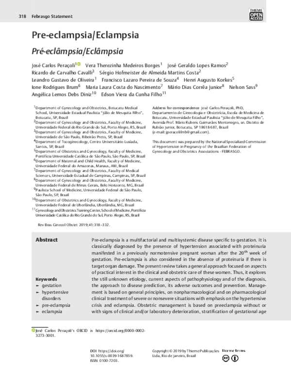 (PDF) Pre-eclampsia/Eclampsia