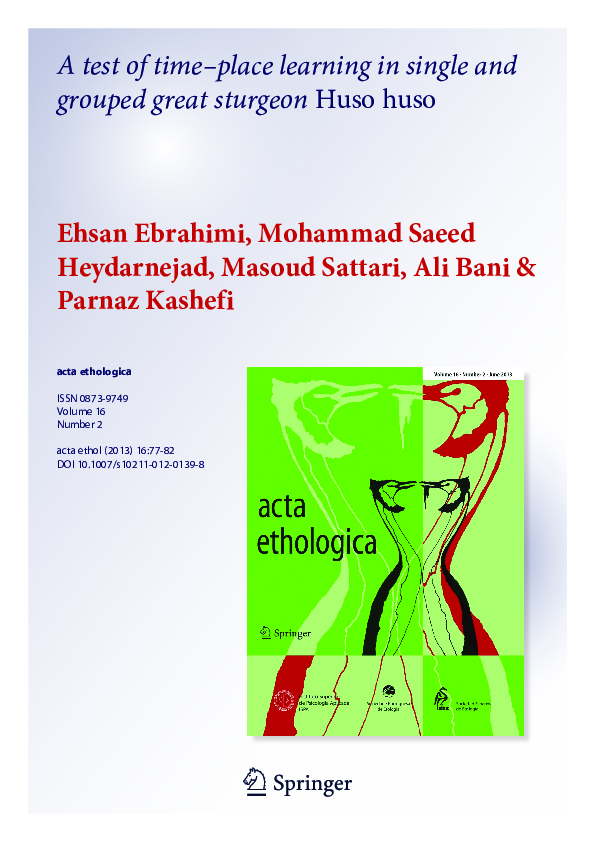 (PDF) A test of time–place learning in single and grouped great ...