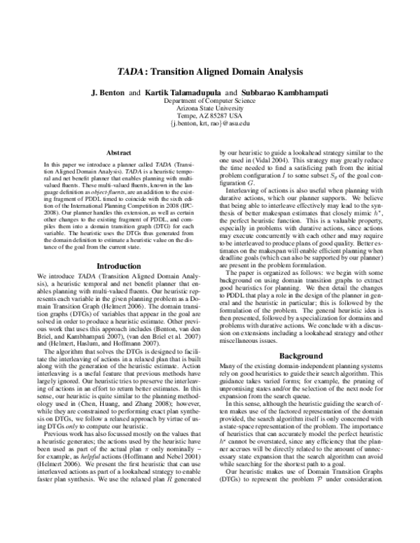 (PDF) TADA: Transition Aligned Domain Analysis