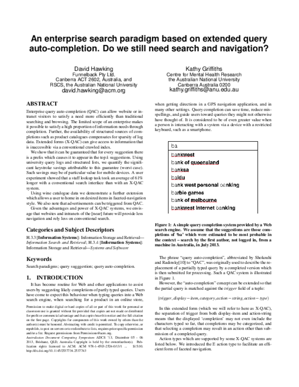 (PDF) An enterprise search paradigm based on extended query auto ...