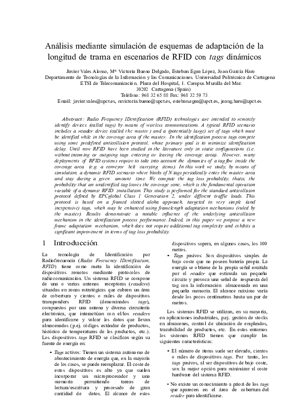 (PDF) Análisis mediante simulación de esquemas de adaptación de la ...
