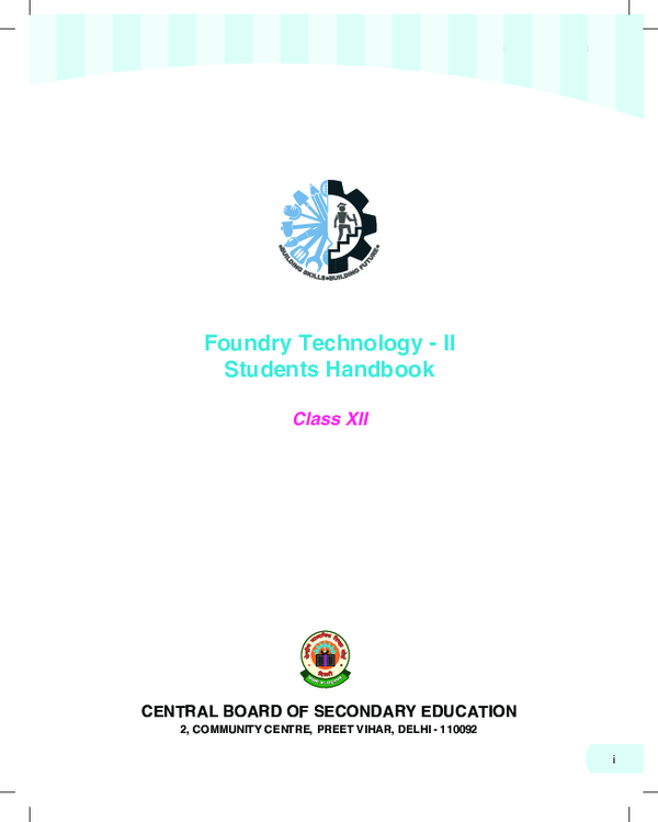 (PDF) Class XII Foundry Students Handbook