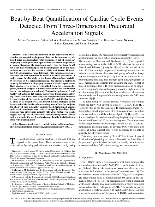 (PDF) Beat-by-beat Quantification of Cardiac Cycle Events Detected from ...