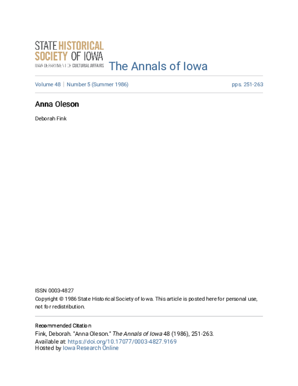 (PDF) Anna Oleson