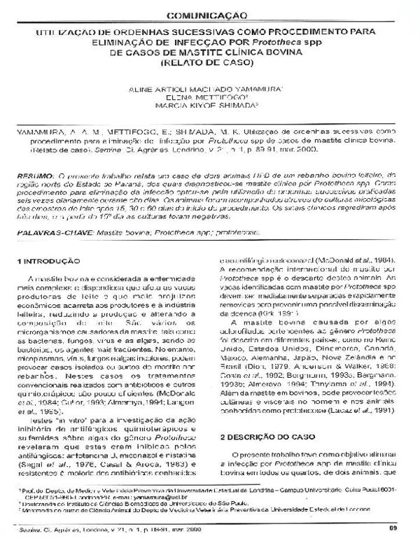 (PDF) Utilização de ordenhas sucessivas como procedimento para ...