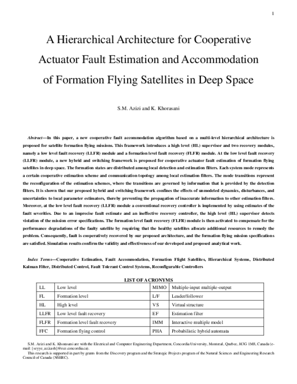 (PDF) A Hierarchical Architecture for Cooperative Actuator Fault ...