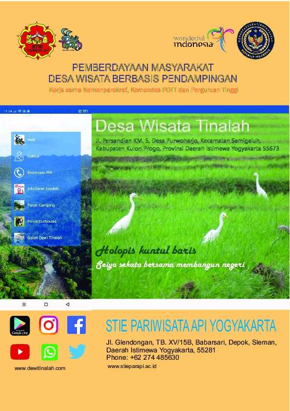 (PDF) LAPORAN PEMBERDAYAAN MASYARAKAT DESA WISATA BERBASIS PENDAMPINGAN