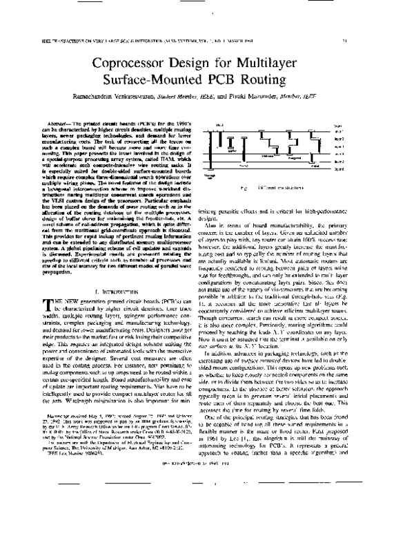 (PDF) Coprocessor design for multilayer surface-mounted PCB routing