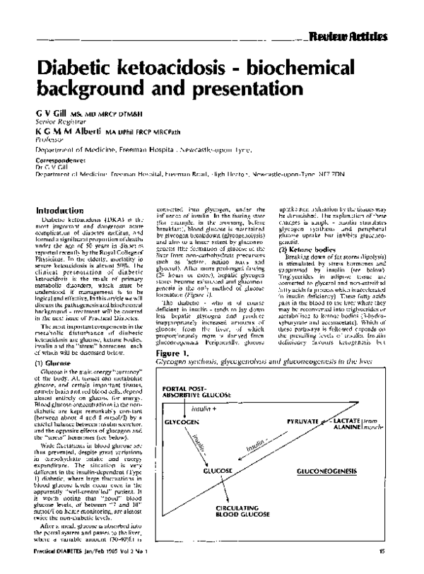 (PDF) Diabetic ketoacidosis - biochemical background and presentation