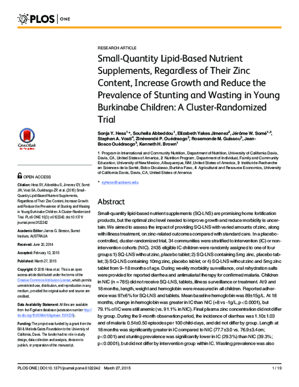 (PDF) Small-quantity lipid-based nutrient supplements together with ...