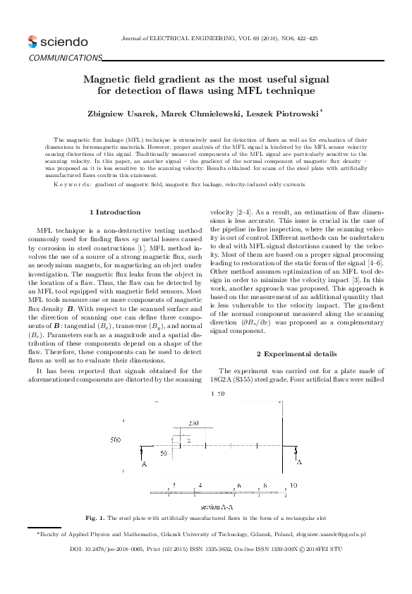 (PDF) Magnetic field gradient as the most useful signal for detection ...