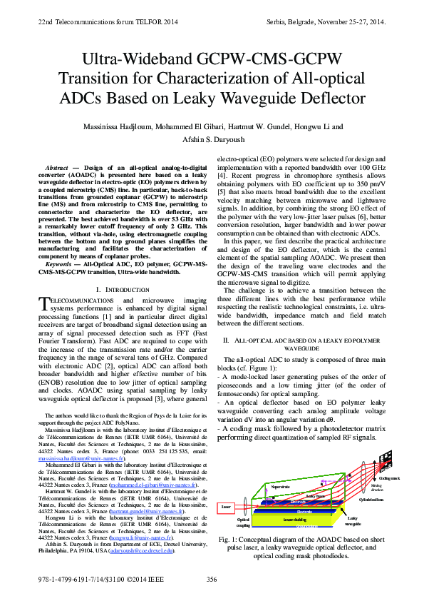 (PDF) Ultra-wideband GCPW-CMS-GCPW transition for characterization of ...