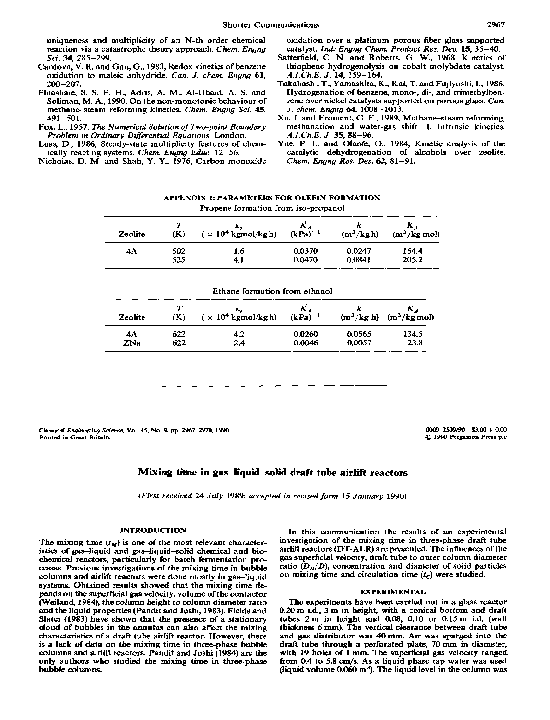 (PDF) Mixing time in gas—liquid—solid draft tube airlift reactors