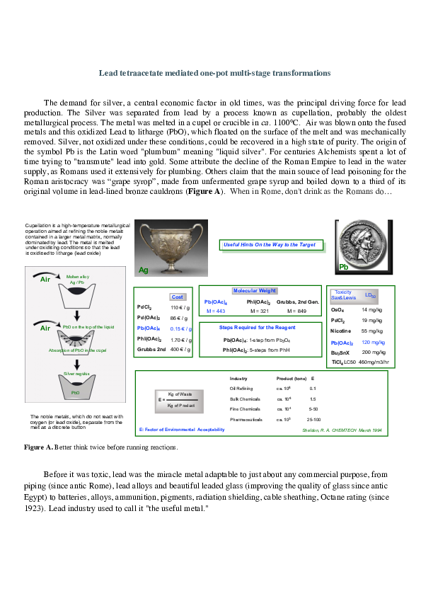 (PDF) Lead tetraacetate mediated one pot multi stage transformations