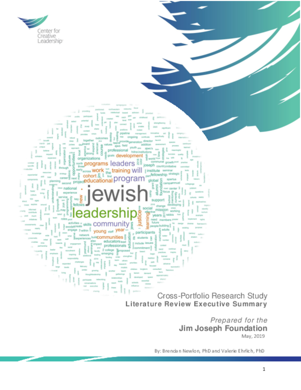 (PDF) Jewish Leadership & Leadership Development - key themes from 50 ...