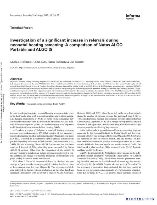 (PDF) Investigation of a significant increase in referrals during ...