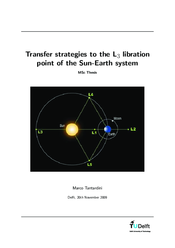 (PDF) Transfer strategies to the L3 libration point of the Sun-Earth system