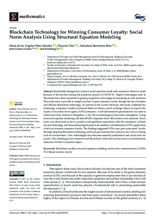 (PDF) Blockchain Technology for Winning Consumer Loyalty: Social Norm ...