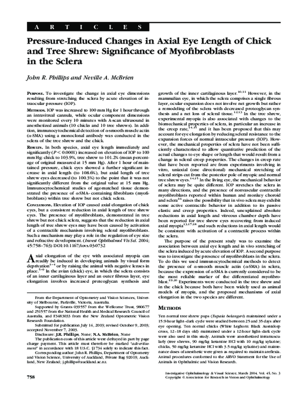 (PDF) Pressure-Induced Changes in Axial Eye Length of Chick and Tree ...