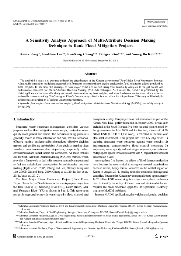 (PDF) A sensitivity analysis approach of multi-attribute decision ...