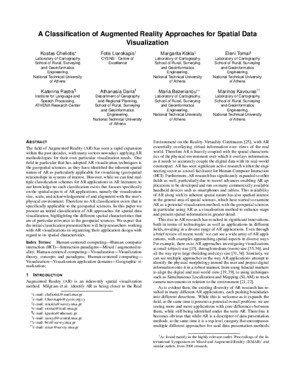 (PDF) A Classification of Augmented Reality Approaches for Spatial Data ...