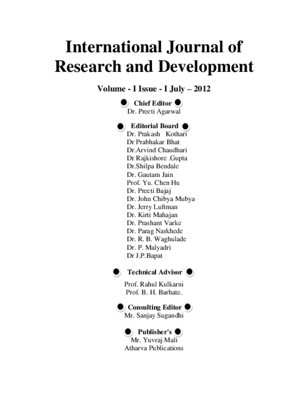(PDF) Strategic Formulation Using Tows Matrix – a Case Study