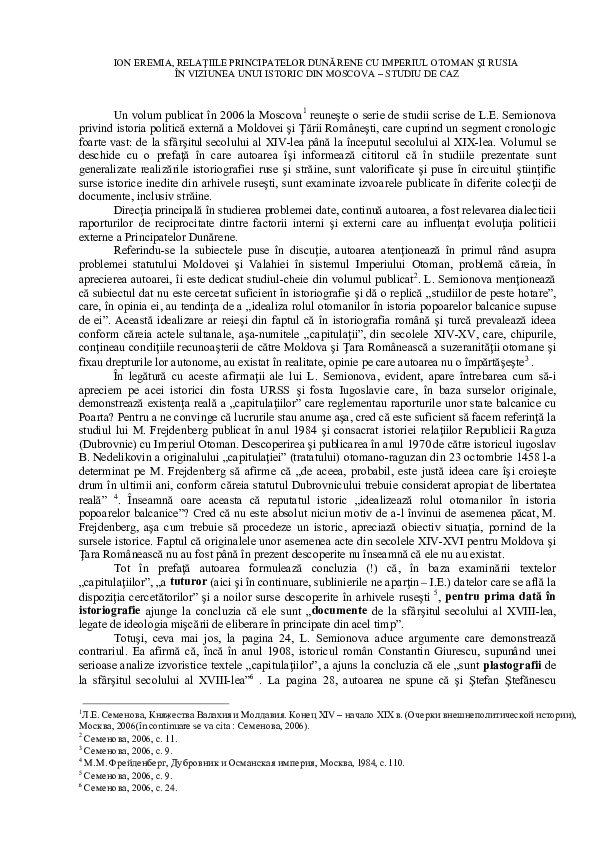 (PDF) RELAŢIILE PRINCIPATELOR DUNĂRENE CU IMPERIUL OTOMAN ŞI RUSIA ÎN VIZIUNEA UNUI ISTORIC DIN ...