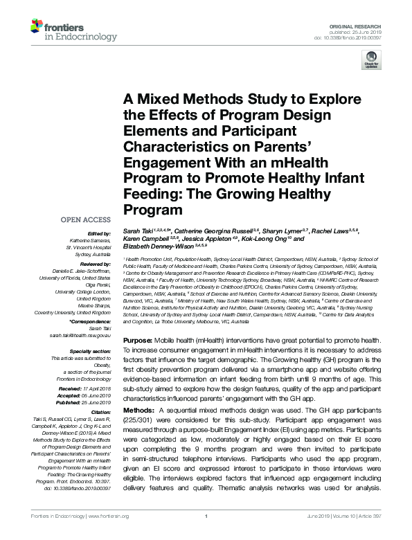 (PDF) A Mixed Methods Study to Explore the Effects of Program Design ...