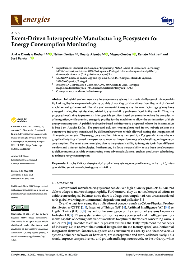 (PDF) Event-Driven Interoperable Manufacturing Ecosystem for Energy ...